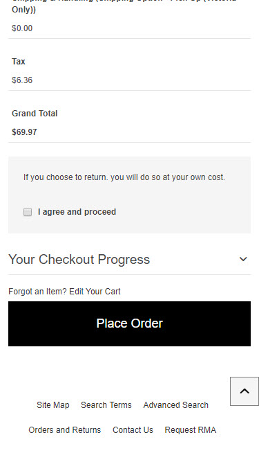 Move Place Order button on Mobile view - Magento Forums