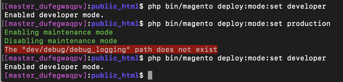 Can't enable production mode - Magento Forums