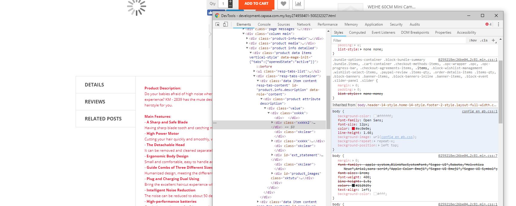 customize child themes css - Magento Forums