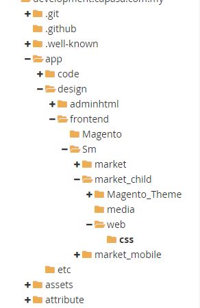 customize child themes css - Magento Forums