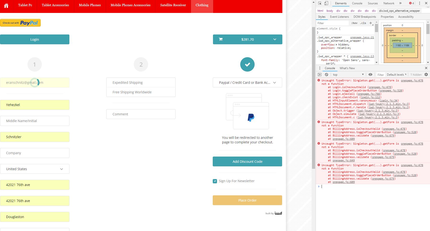 checkout is not working magento 1.9 - Magento Forums