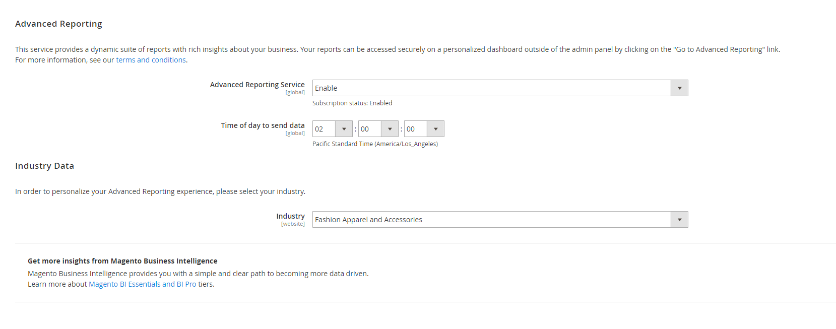 Problem with Advanced Reporting - Magento Forums