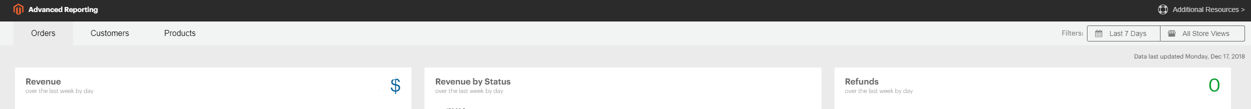 Problem with Advanced Reporting - Magento Forums