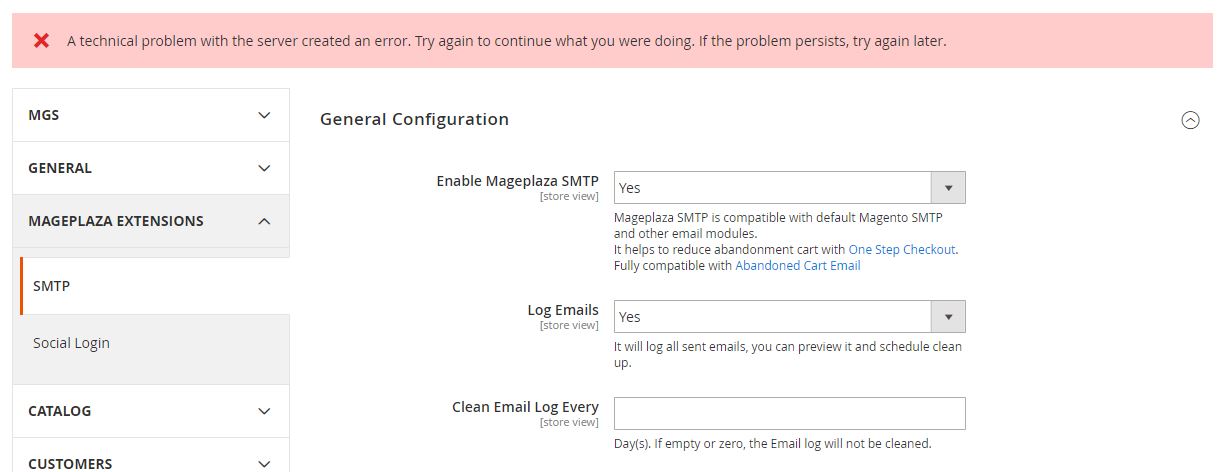 A Technical Problem With The Server Created An Err Magento Forums