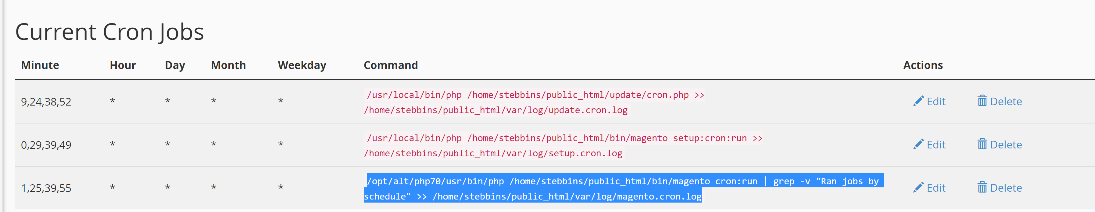 Magento 2.2.3 Cron job won't run. Status is missed... - Magento Forums