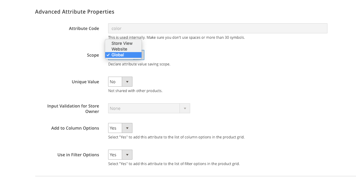 Different product attribute storefront properties ... - Magento Forums