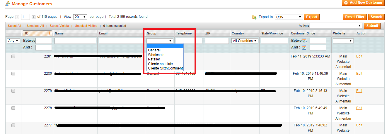 Solved: How to export NOT LOGGED IN customers' list - Magento Forums