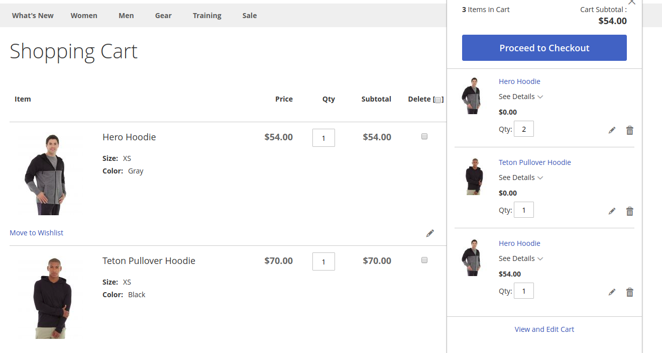 Solved: Mini cart with zero price for all the configurable... - Magento Forums