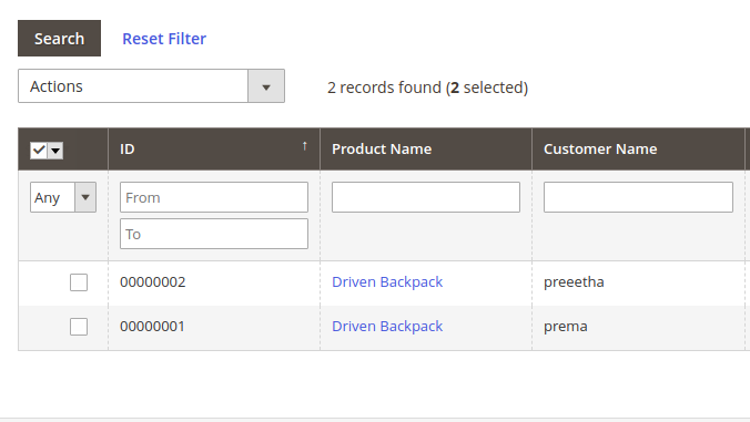 Solved: Backend massaction(grid) selectAll alone is not wo... - Magento Forums
