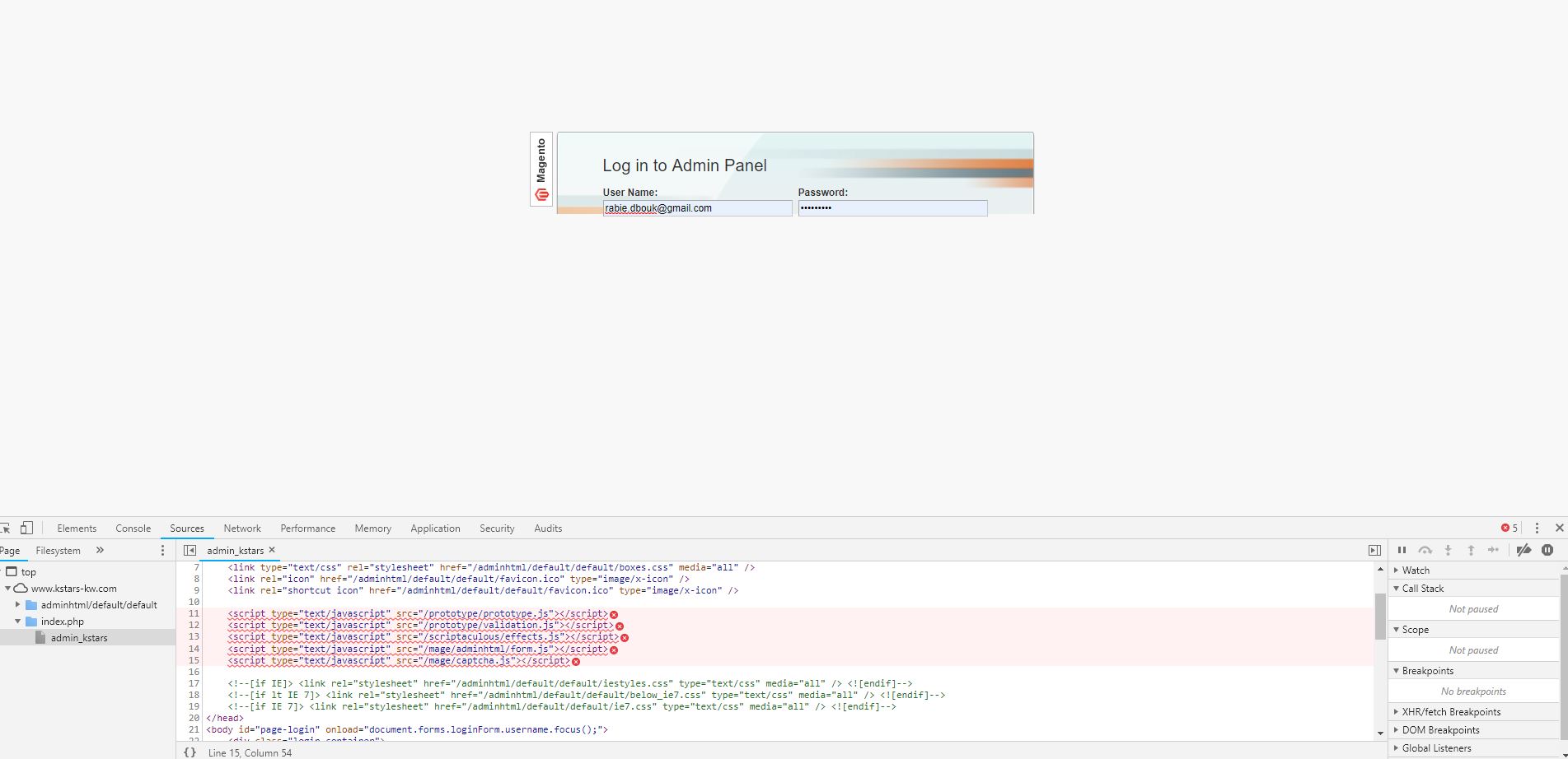 Admin Panel Login page not working - Magento Forums