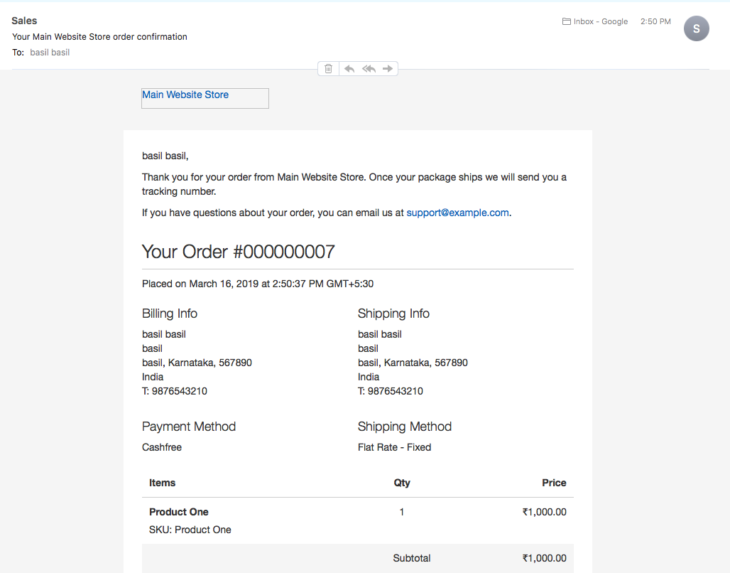 Sending order confirmation email even though payme... - Magento Forums