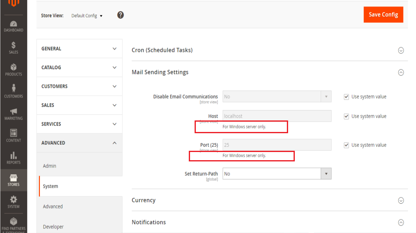 How to Configure email sending on Magento 2.1.15 o... - Magento Forums
