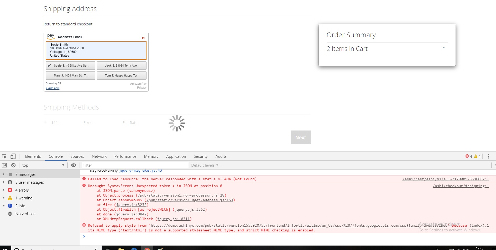 Amazon Pay after Integration Error - Magento Forums