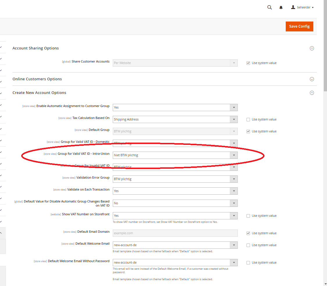 Automatic assign new customer to Intra-Union custo... - Magento Forums