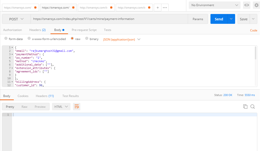 Solved: Problem with Rest API in place order section (Mage... - Magento Forums