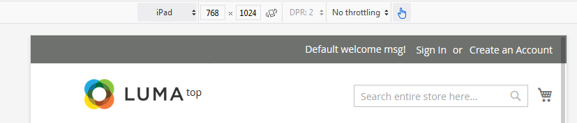 add text to mobile header section luma theme - Magento Forums