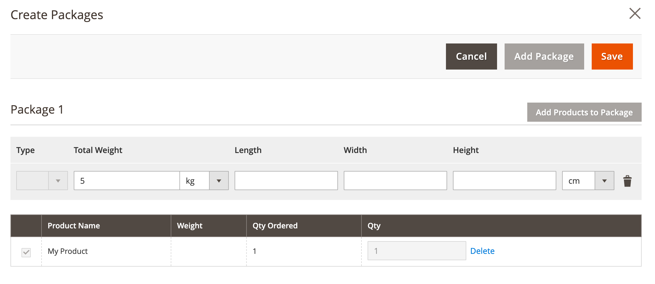 Create two packages for one product - Magento Forums