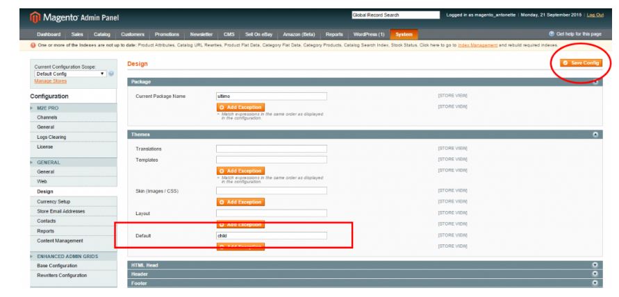 Where is Design > Themes > Default - Magento Forums