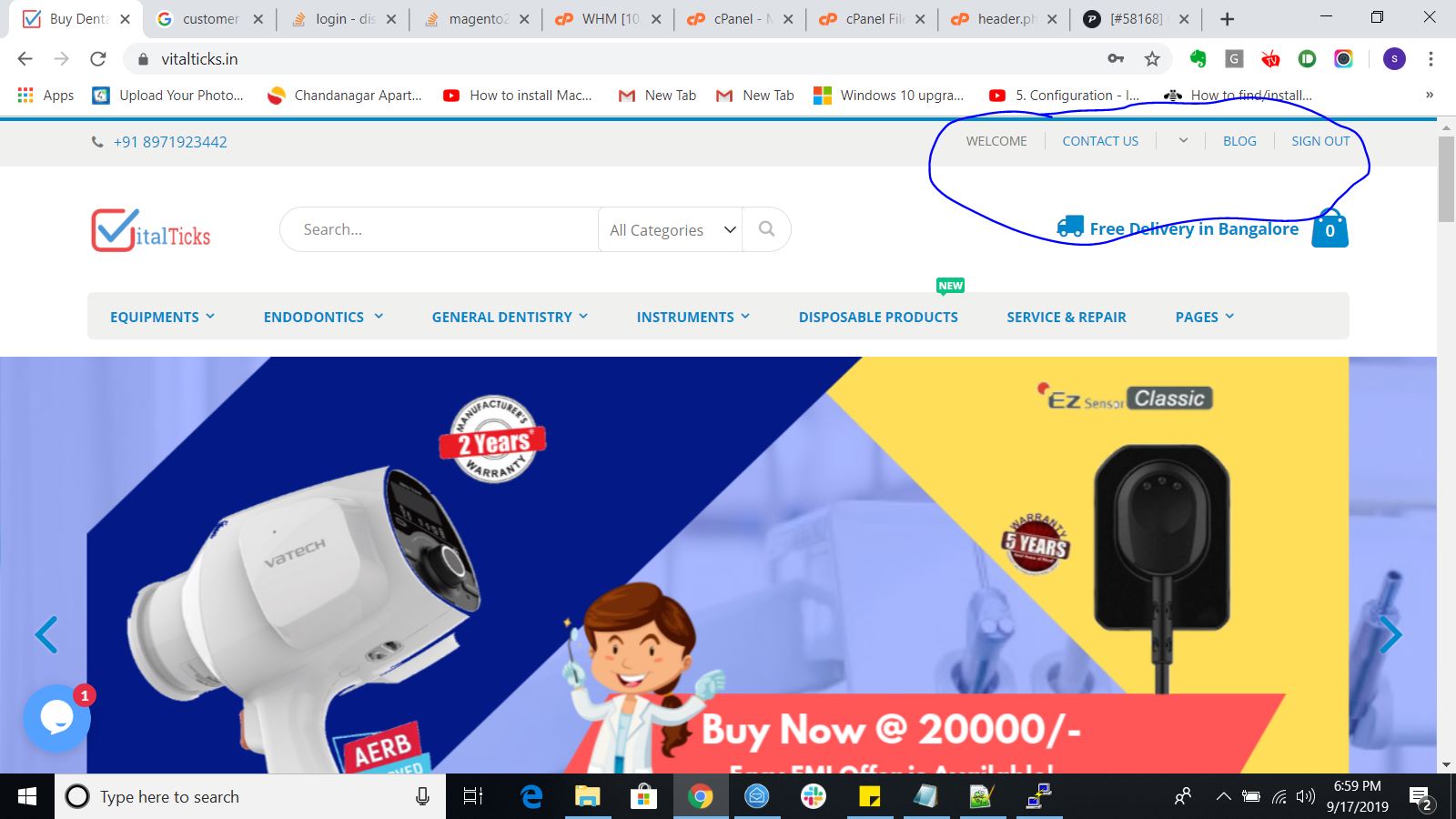 after login not showing customer name in header - Magento Forums
