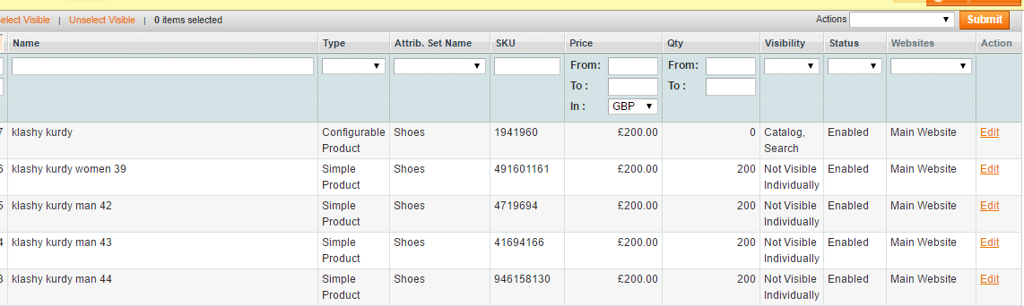Configurable Product problem in product page - Magento Forums