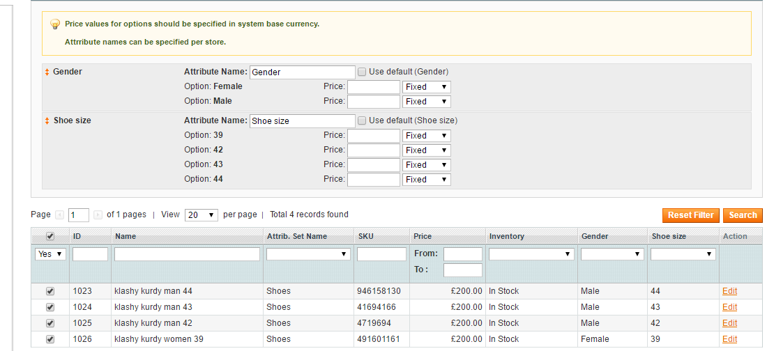 Configurable Product problem in product page - Magento Forums