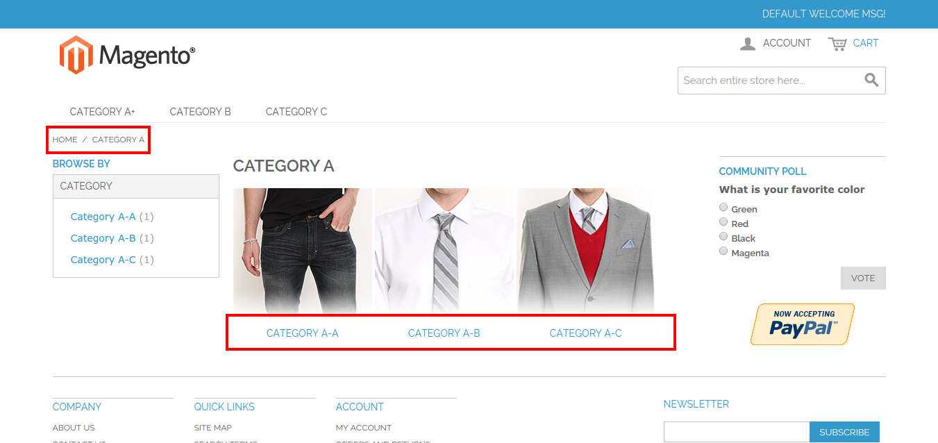 How to Display Sub Categories On A Category Page - Magento Forums