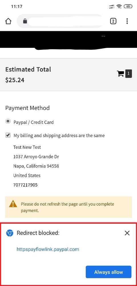 Solved: PayPal Payflow issue in mobile browser - Magento Forums