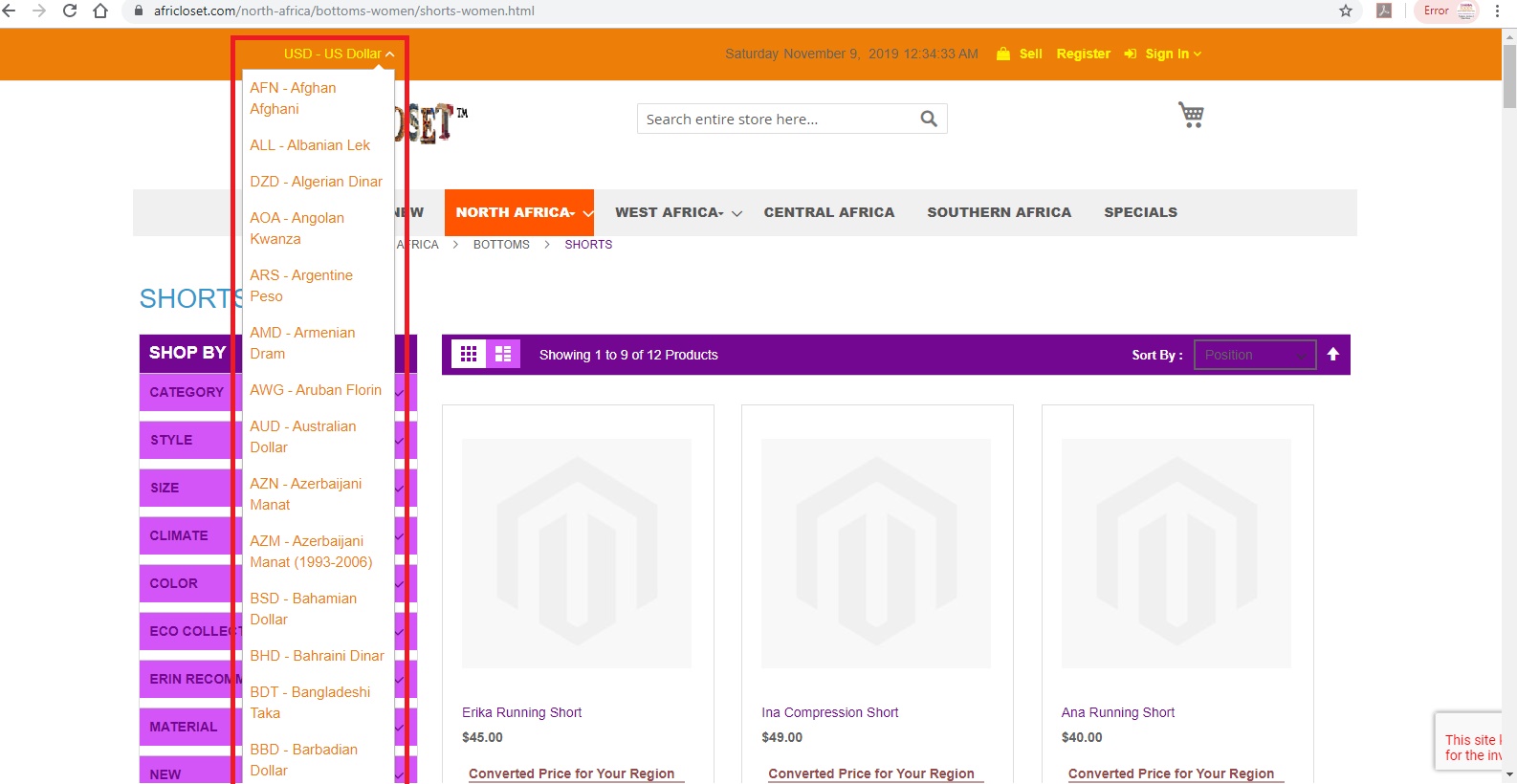Changing prices to currency selected - Magento Forums