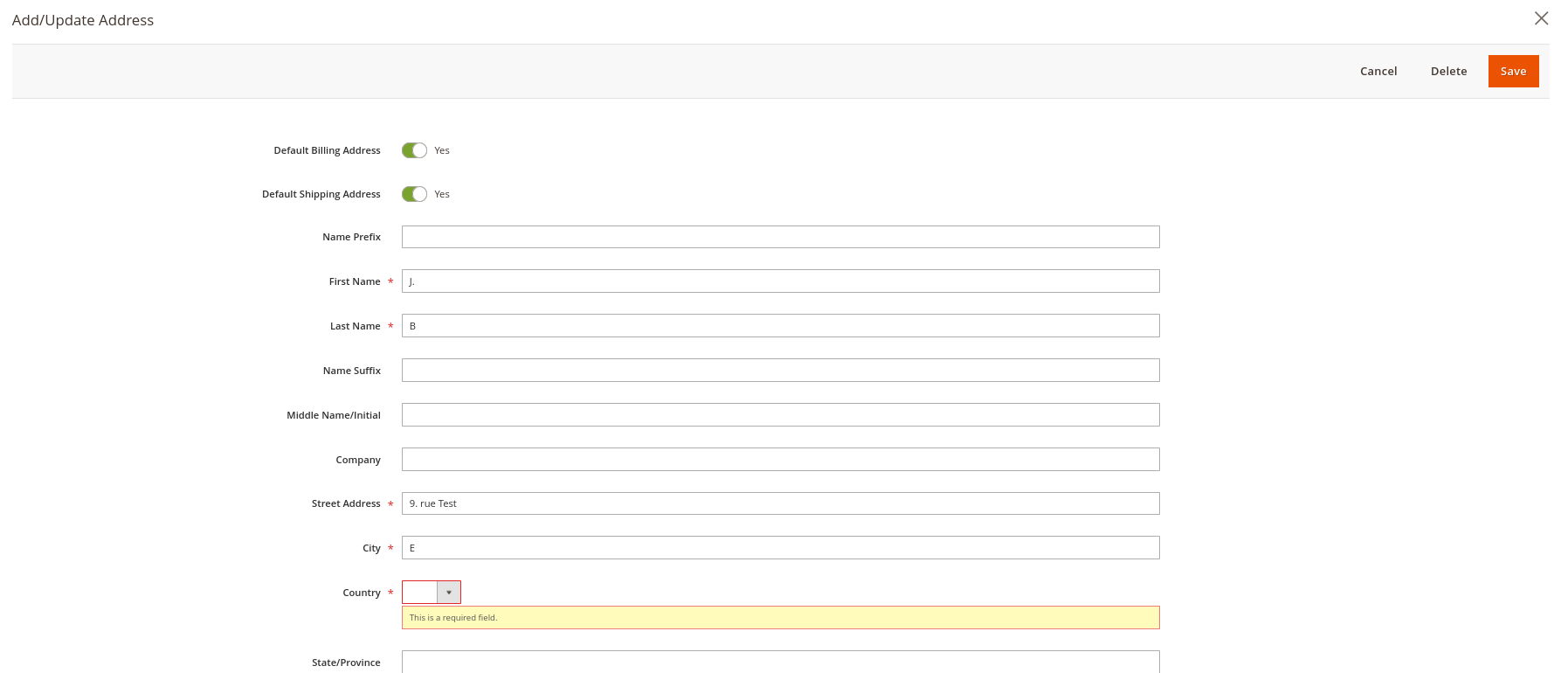 Creating/Modifying customer's address country in a... - Magento Forums