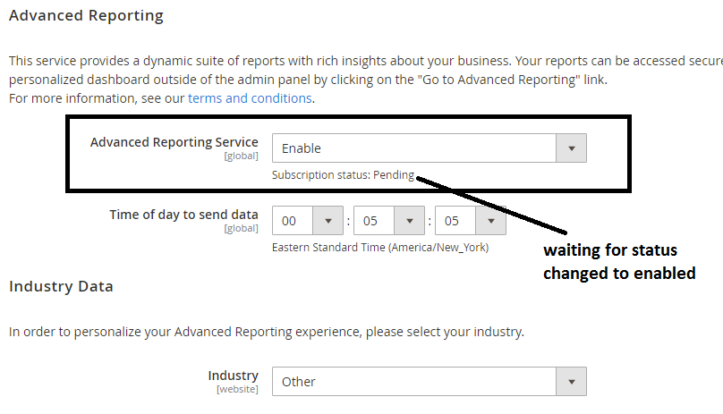 Advance Reporting Subscription not enabled - Magento Forums
