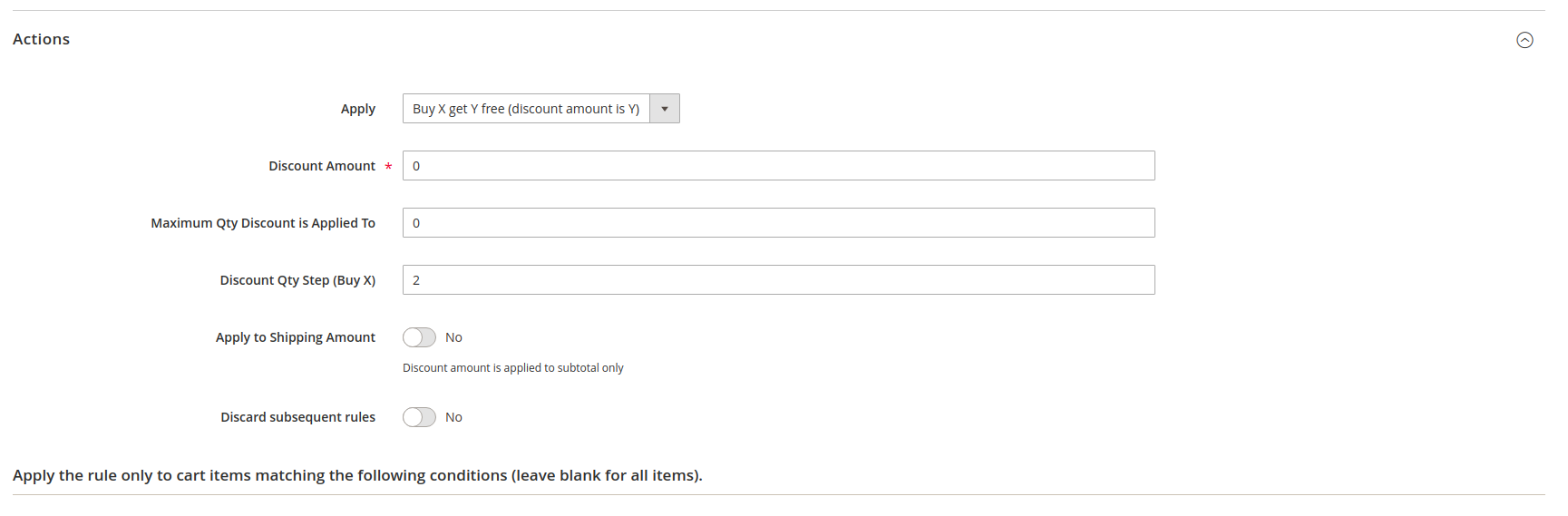 Problem While Trying To Set Up Cart Rule Buy X Get Magento Forums