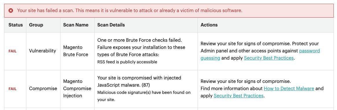 Security Scanner giving false positives - Magento Forums