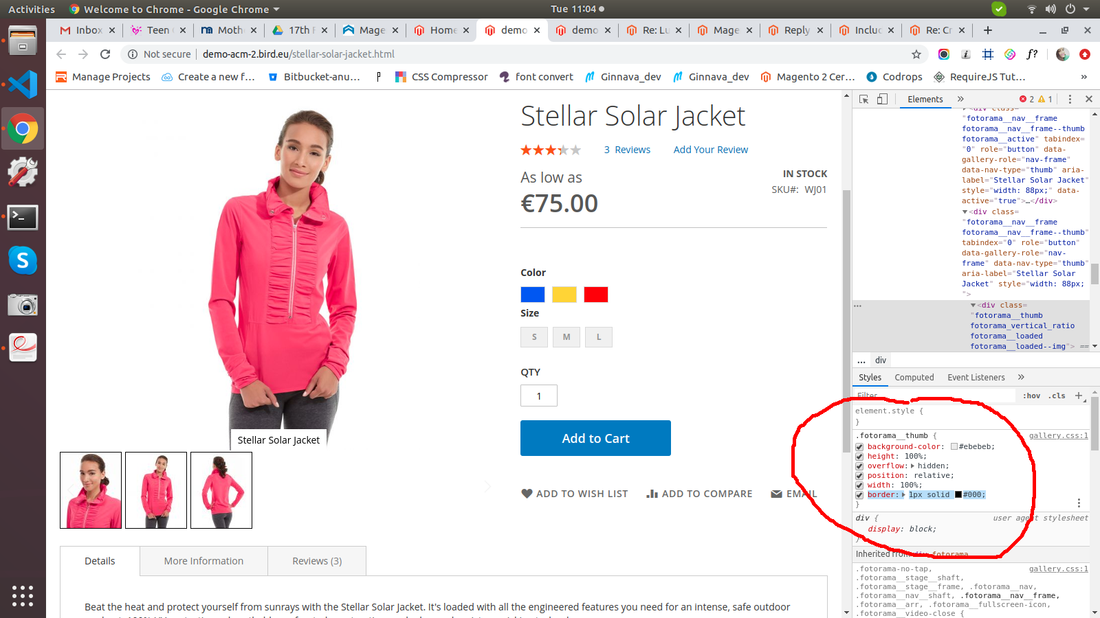 Using Luma Theme, Need Border on Products - Magento Forums