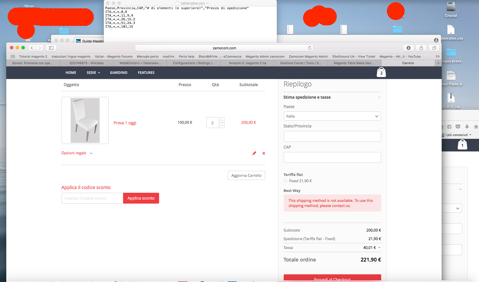 Solved: Metodi spedizione - Magento Forums