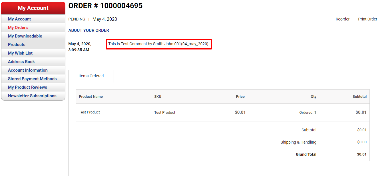 Solved: how to add a comment on the order confirmation ema... - Magento Forums