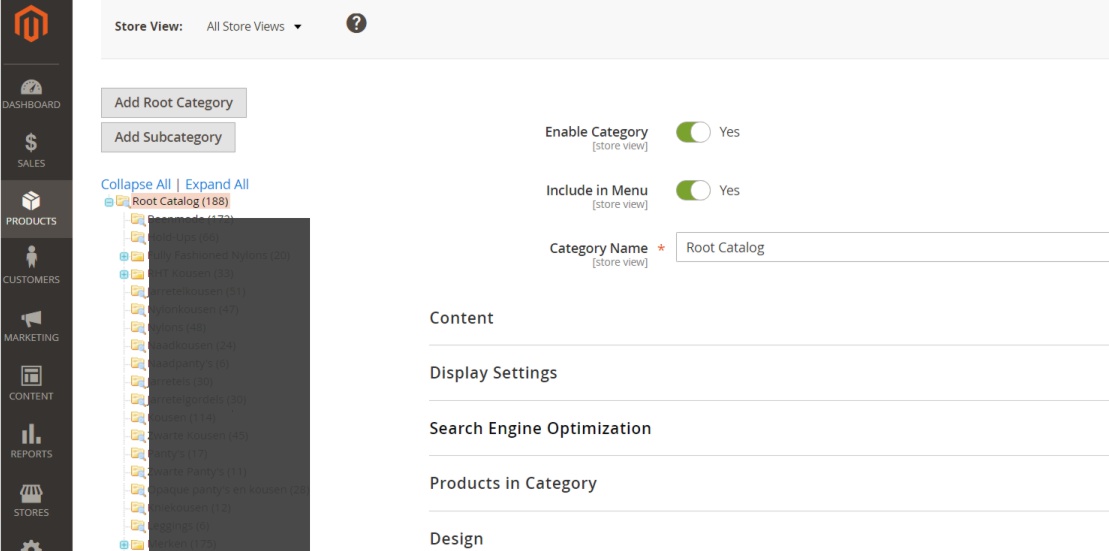 Solved: Categories-option not displayed on Product-page in... - Magento Forums