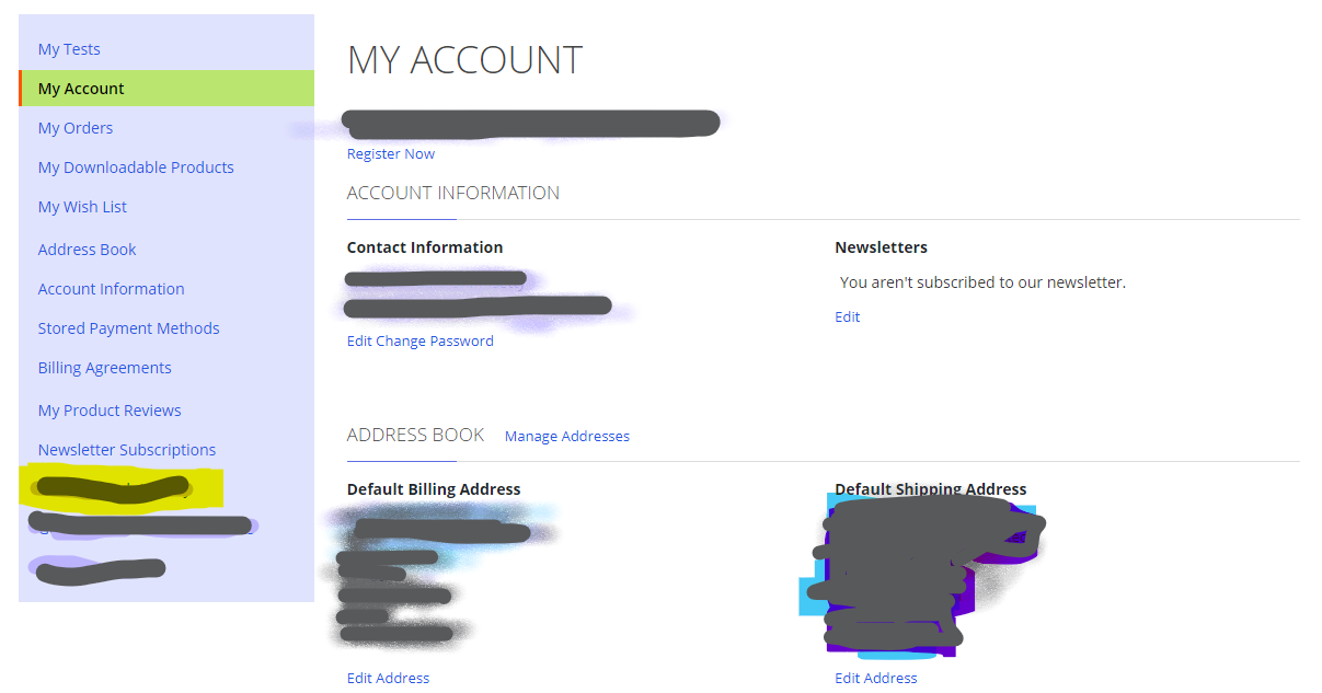 How to remove nav item in customer account ? - Magento Forums