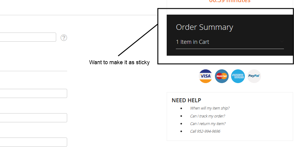 How to make order summary block in checkout as sti... - Magento Forums