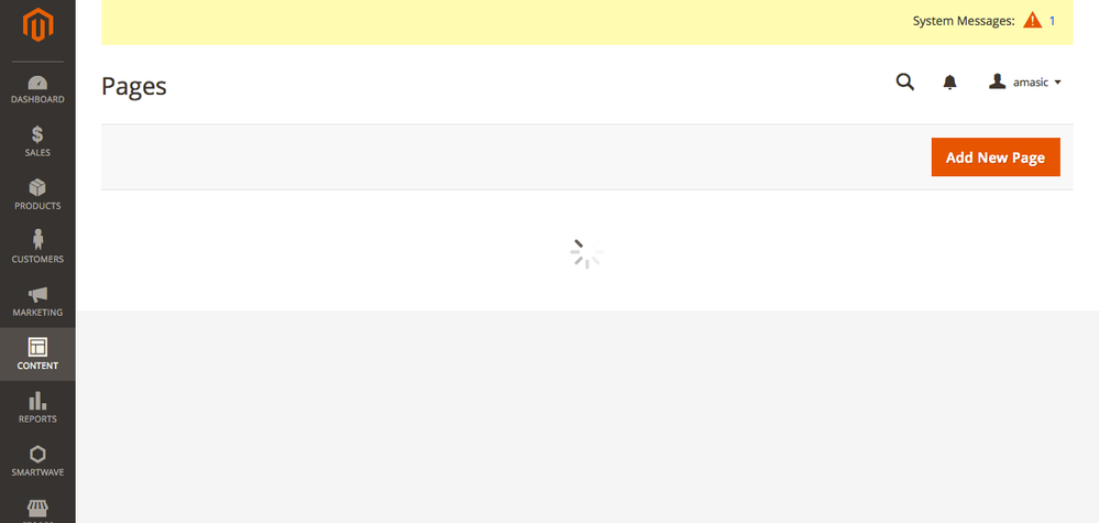 Content > Elements > Pages not loading - Magento Forums