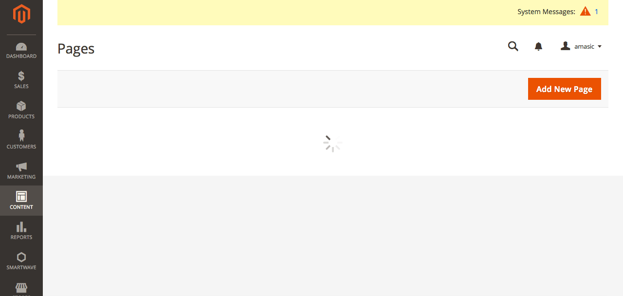 Content > Elements > Pages not loading - Magento Forums