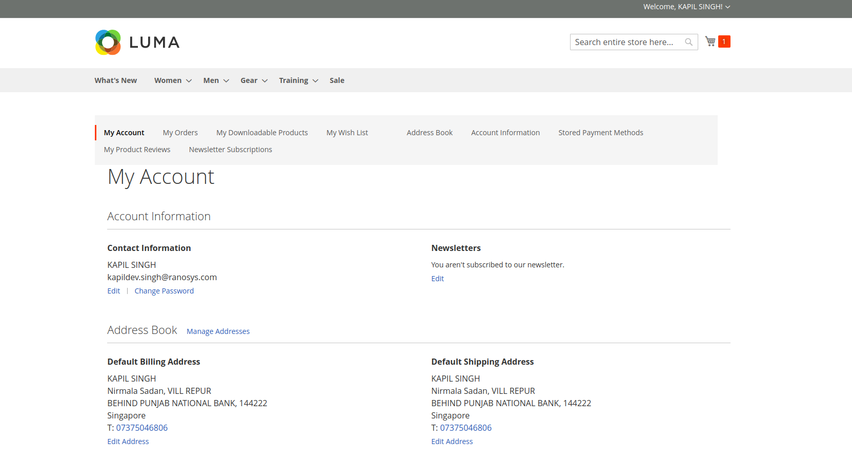 I need to change my account section tabs layout (v... - Magento Forums