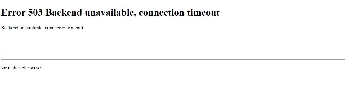 Solved: Magento 503 Backend unavailable with Fastly - Magento Forums