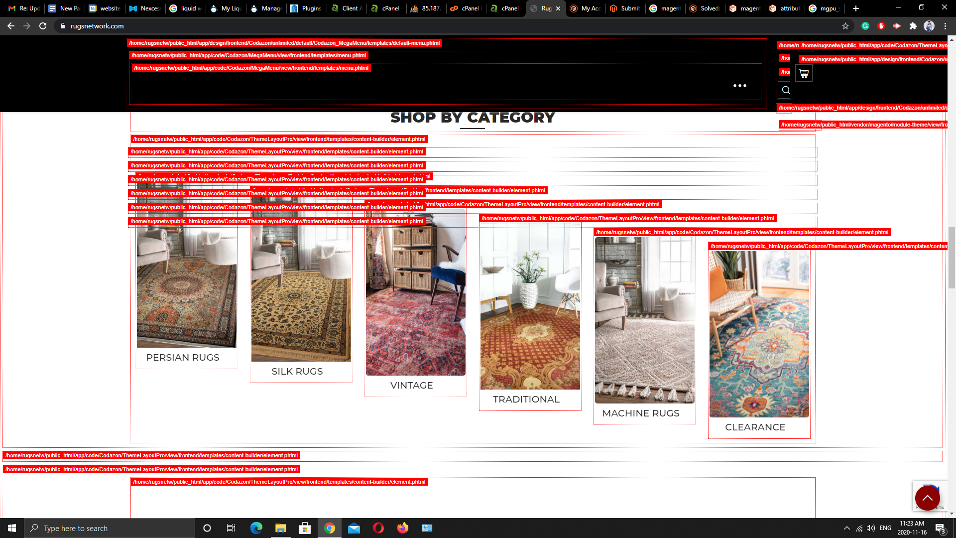 Magento showing vendor directories path in the web... - Magento Forums