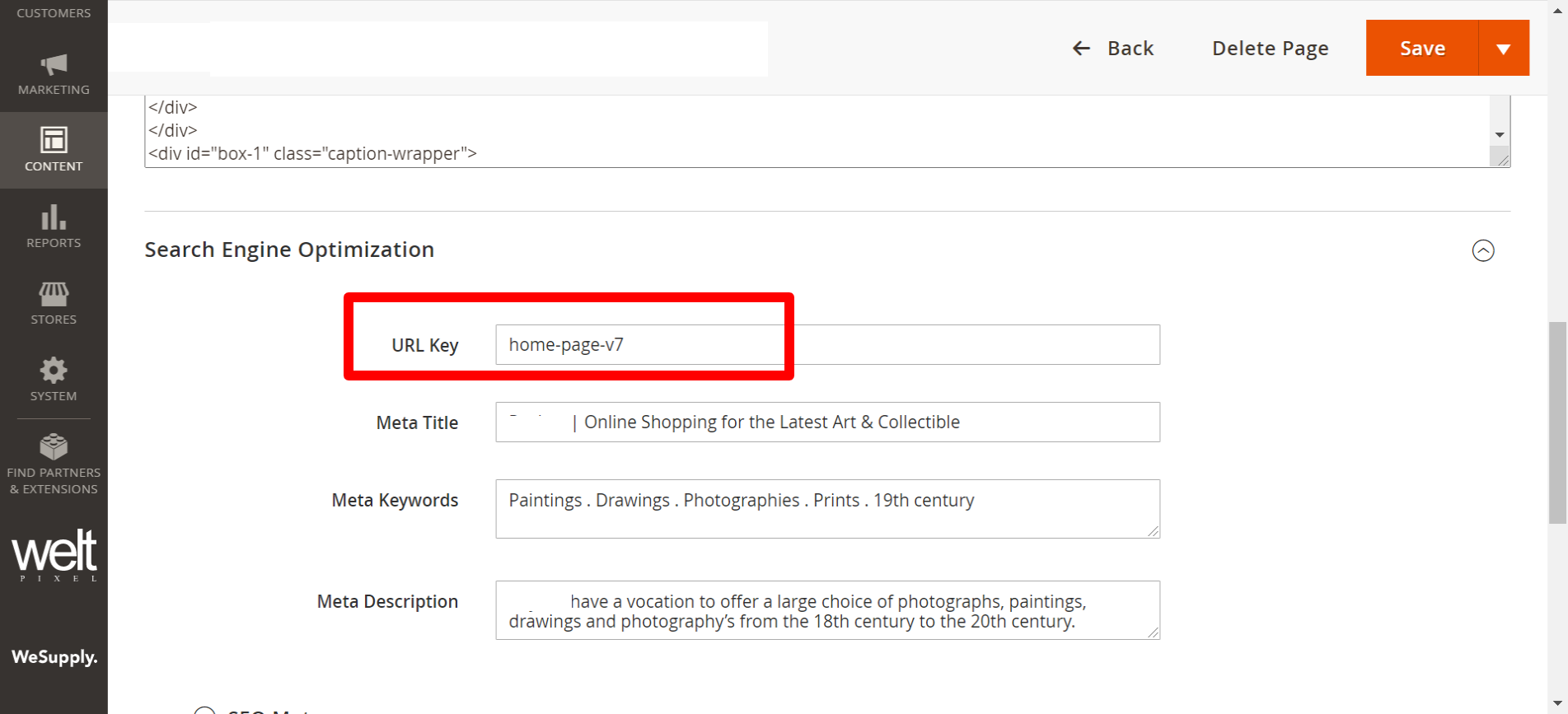 Change home page url issue - Magento Forums