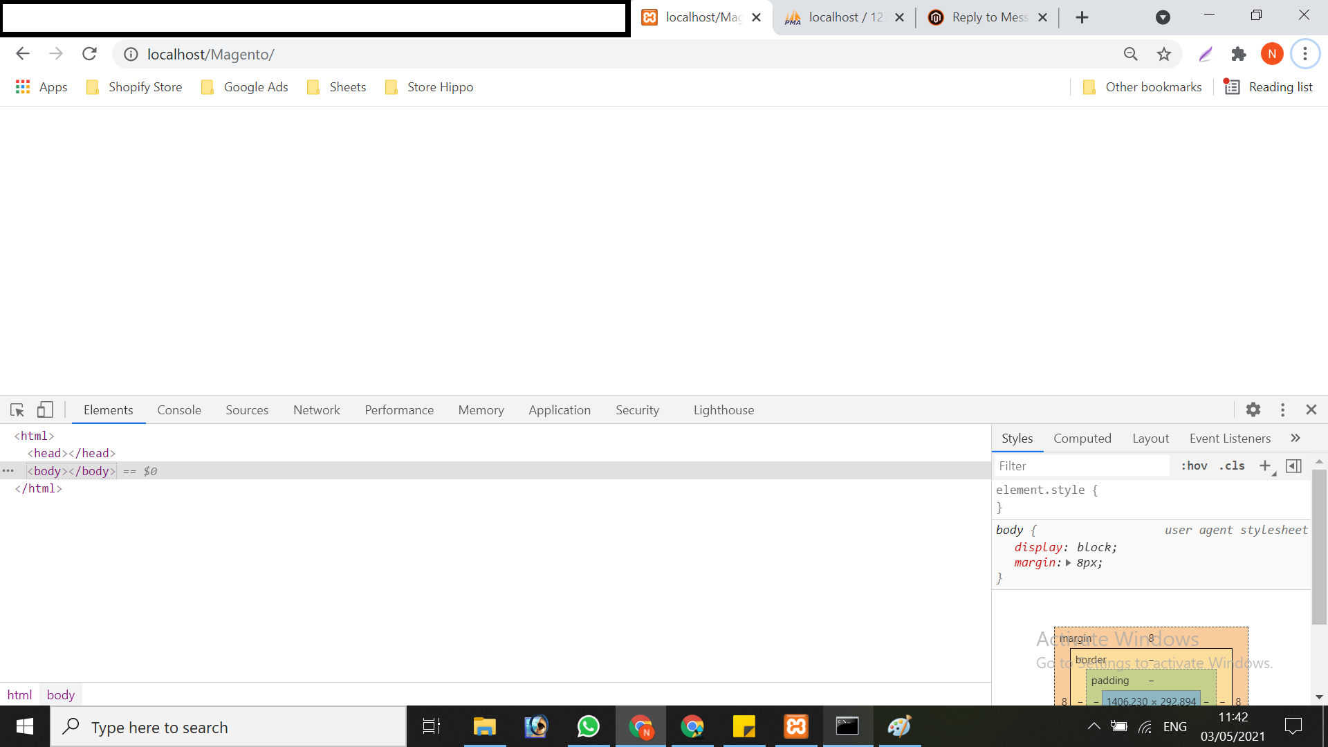 Magento 2.3.2 - frontend and admin blank after set... - Magento Forums