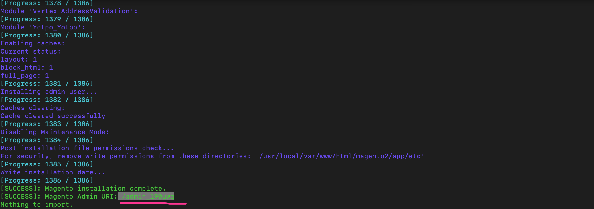 After Successful Installation Magento2 -AdminURL ... - Magento Forums After Successful Installation Magento2 -AdminURL ... - Magento Forums