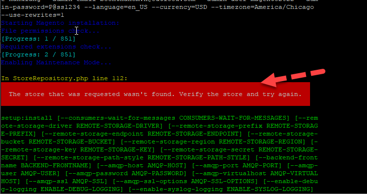 " The store that was requested wasn't found. Veri... - Magento Forums