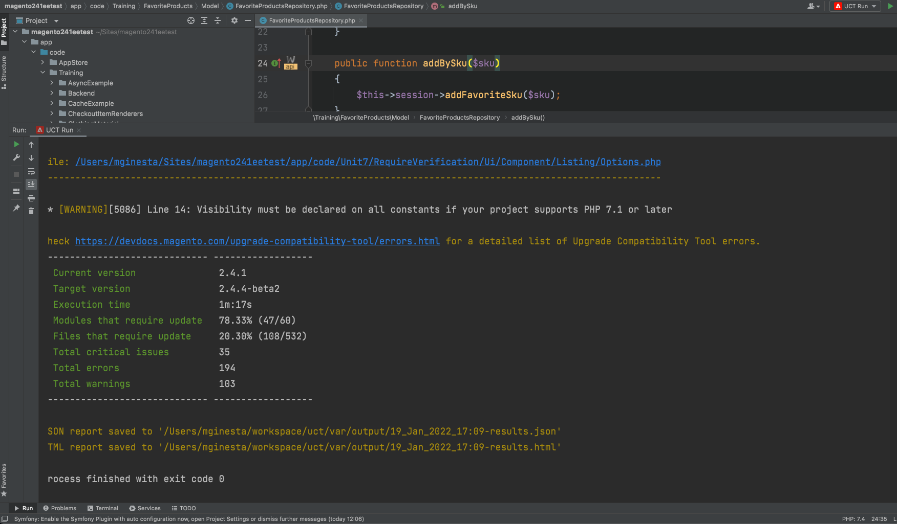Running the Upgrade Compatibility Tool through the... - Magento Forums