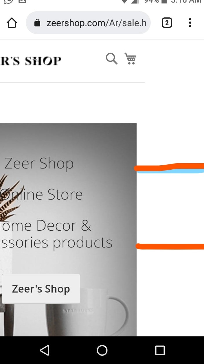 luma theme, undesirable right space for mobile vie... - Magento Forums