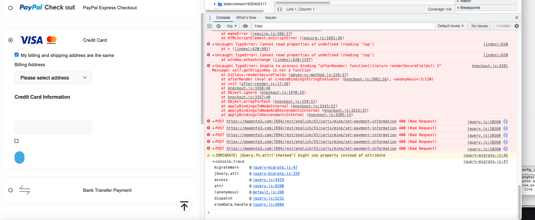 Solved: POST /rest/default/V1/carts/mine/set-payment-infor... - Magento Forums